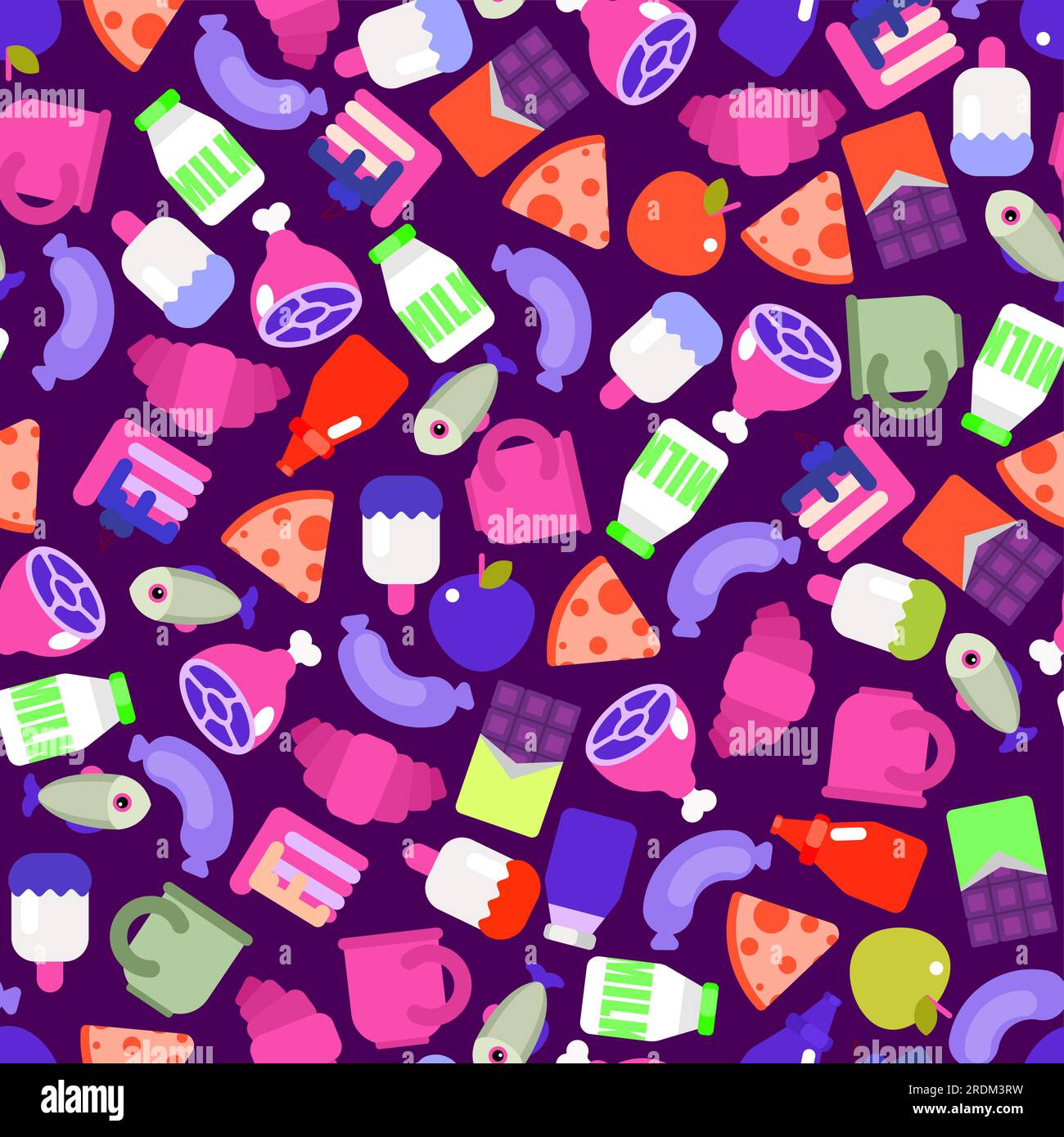 Food pattern seamless. food sign background. Symbol for mobile ...