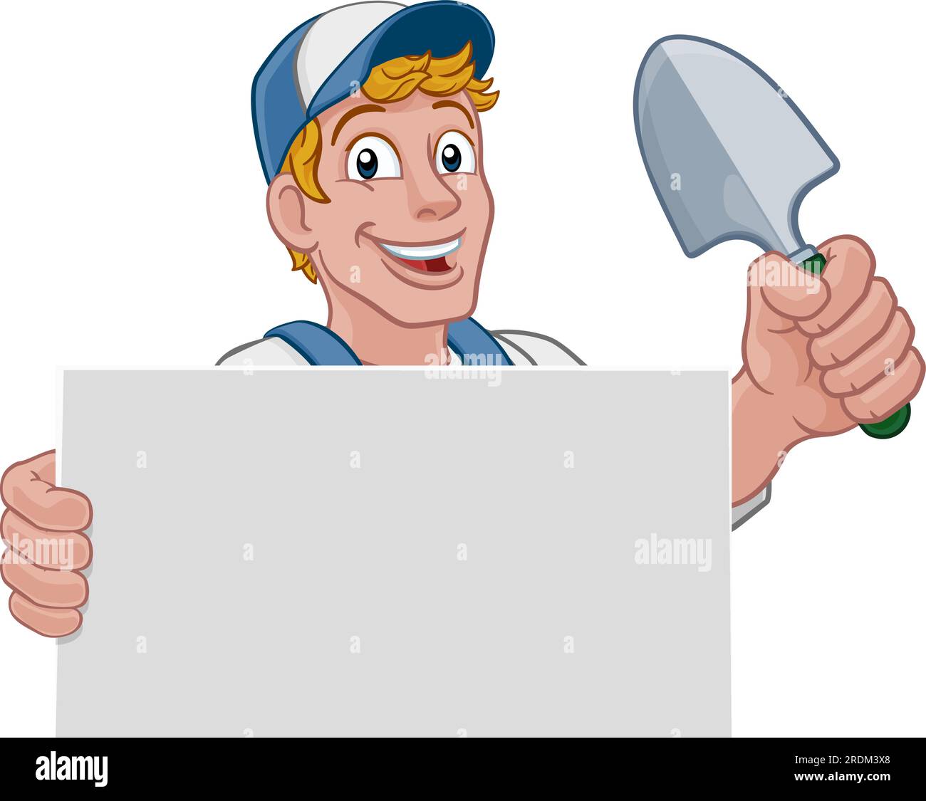 Gardener Cartoon Garden Tool Man Farmer Mascot Stock Vector Image & Art ...