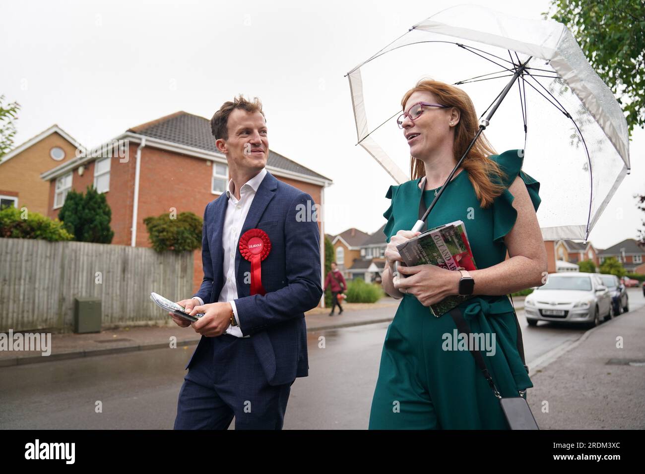 Deputy Labour Party leader Angela Rayner with Labour candidate Alistair ...
