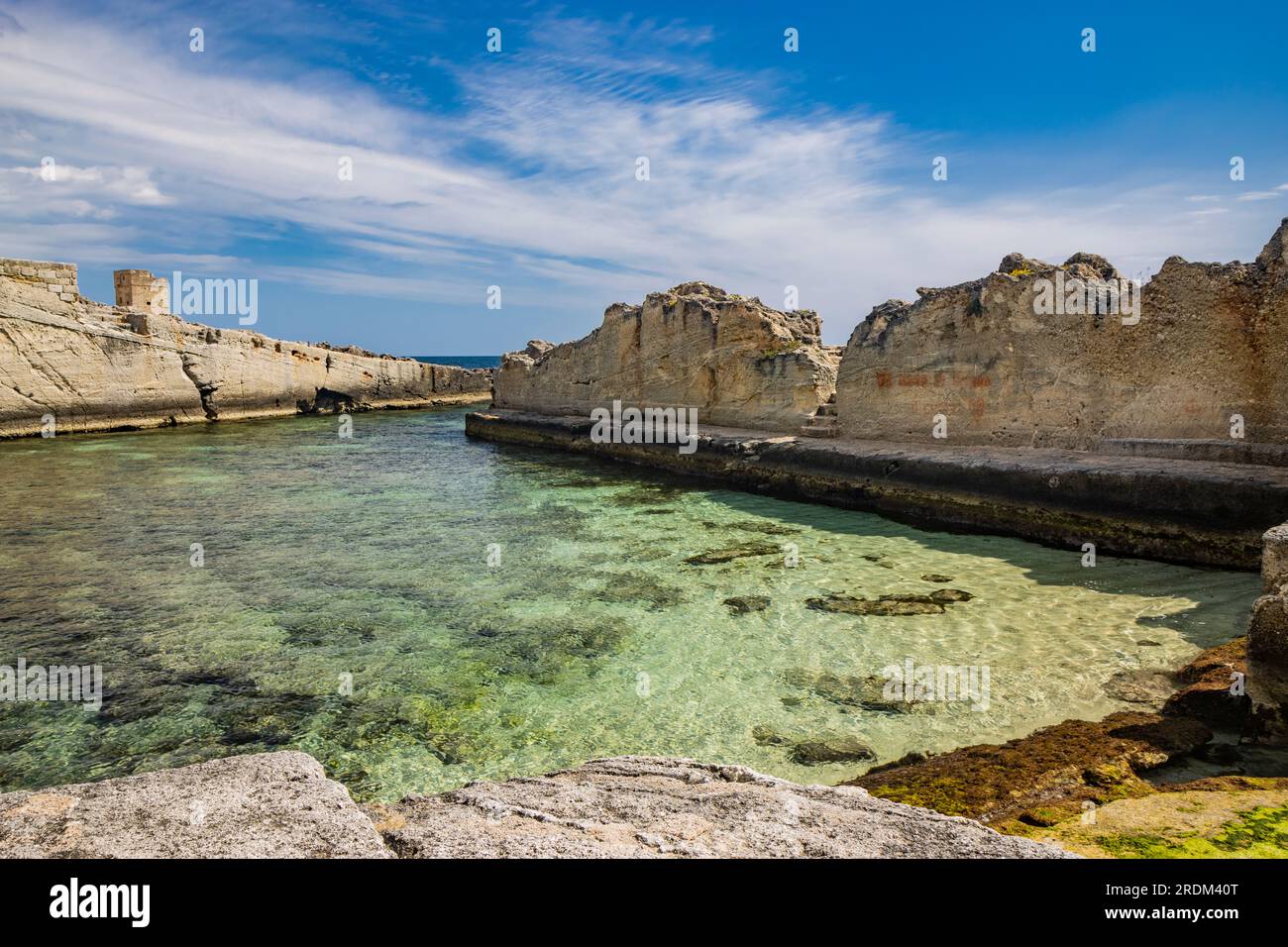 The amazing natural pools of Marina Serra, in Puglia, Salento, Tricase ...