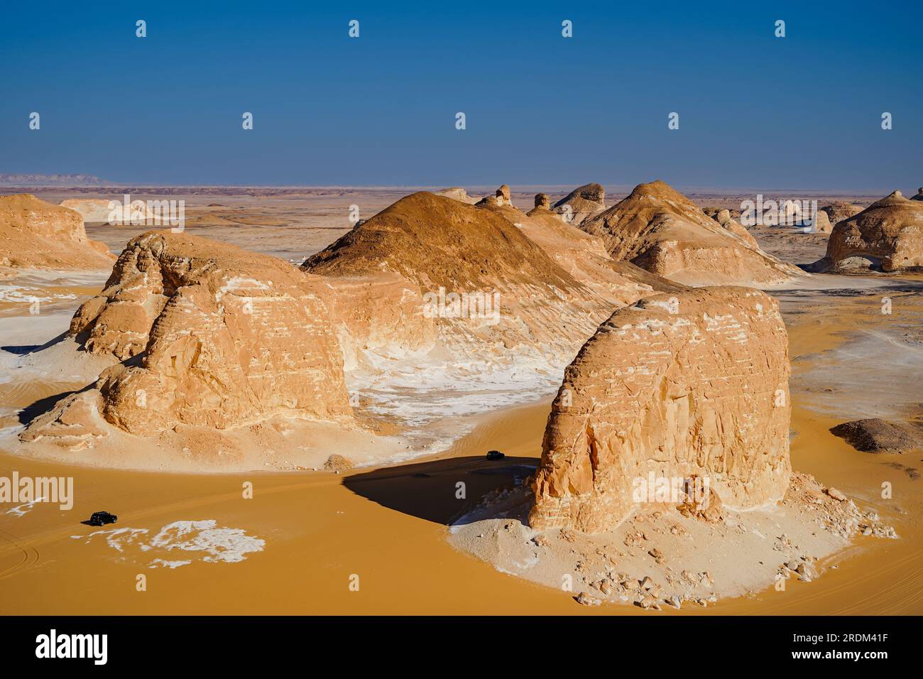 April 13, 2023, Qsar El Farafra, Egypt: A panoramic view of stone ...