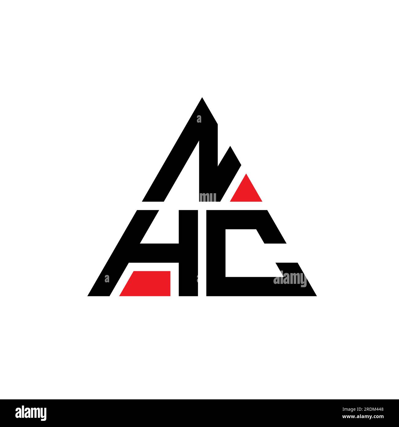 NHC triangle letter logo design with triangle shape. NHC triangle logo ...