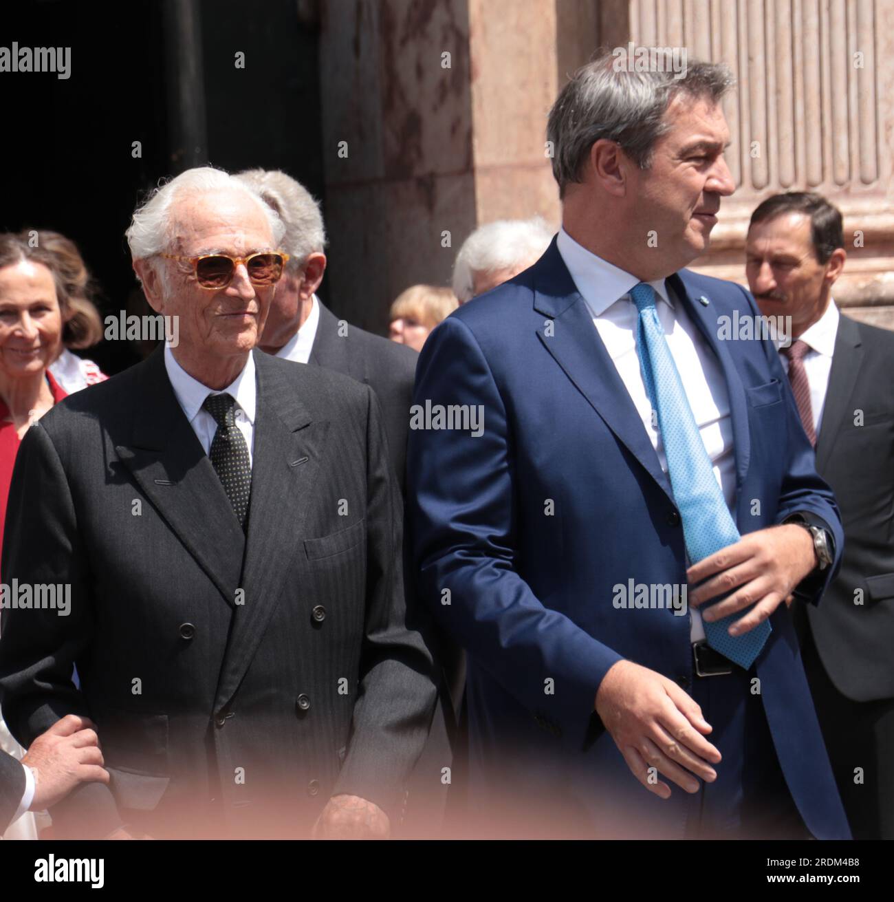 Munich, Germany. 22nd July, 2023. Duke Franz of Bavaria (l) and Markus ...