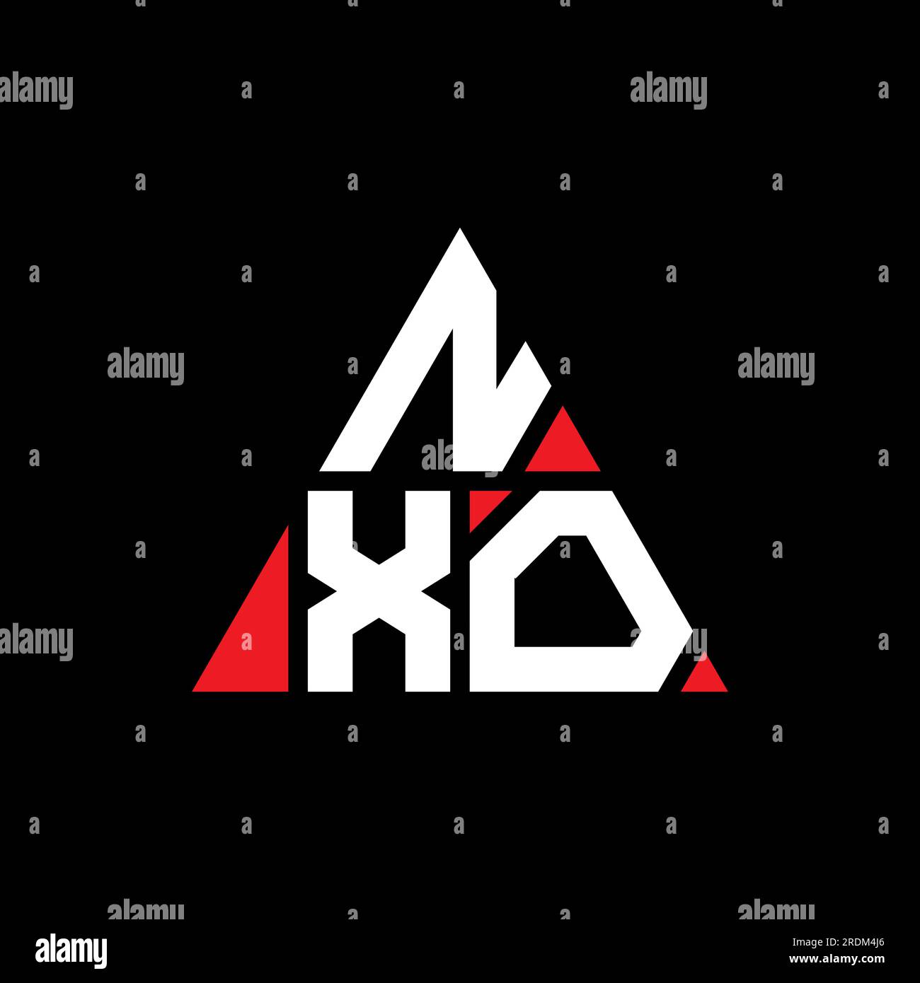 NXO triangle letter logo design with triangle shape. NXO triangle logo design monogram. NXO ...