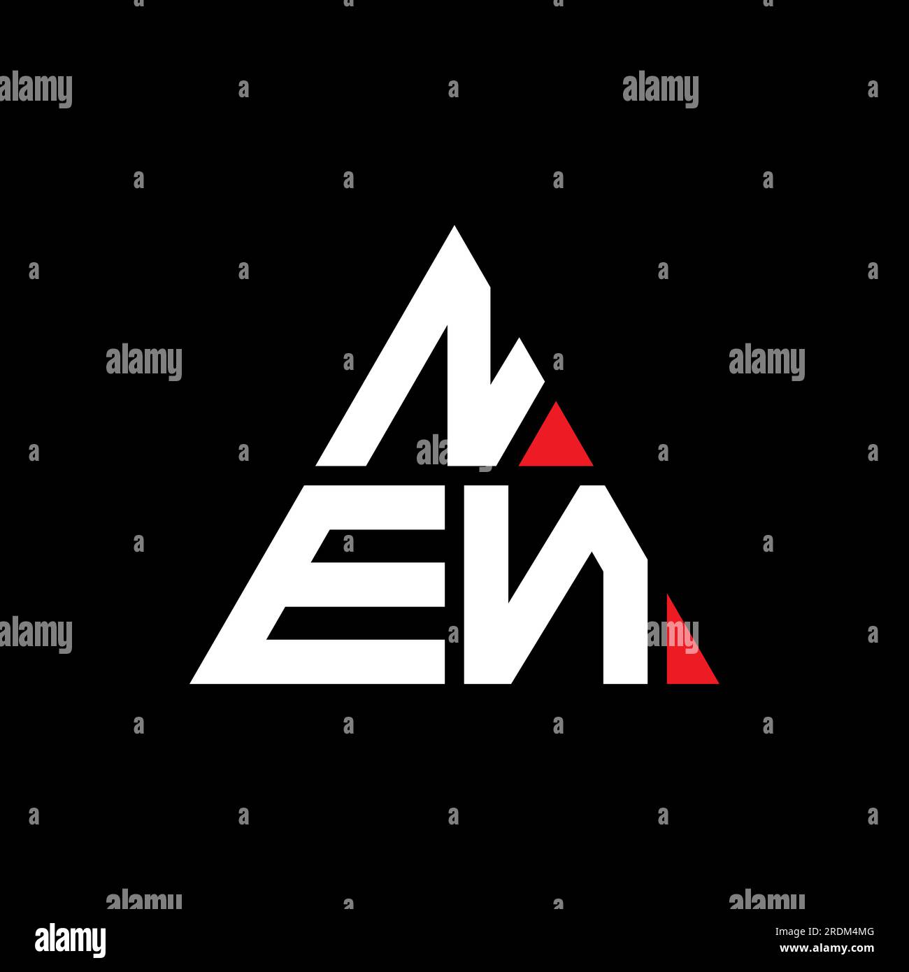 NEN triangle letter logo design with triangle shape. NEN triangle logo design monogram. NEN ...
