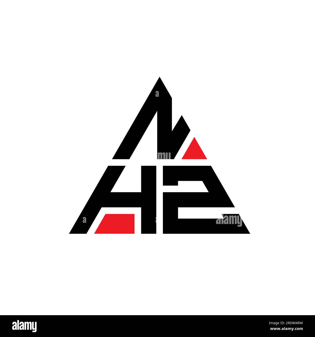 NHZ triangle letter logo design with triangle shape. NHZ triangle logo design monogram. NHZ ...