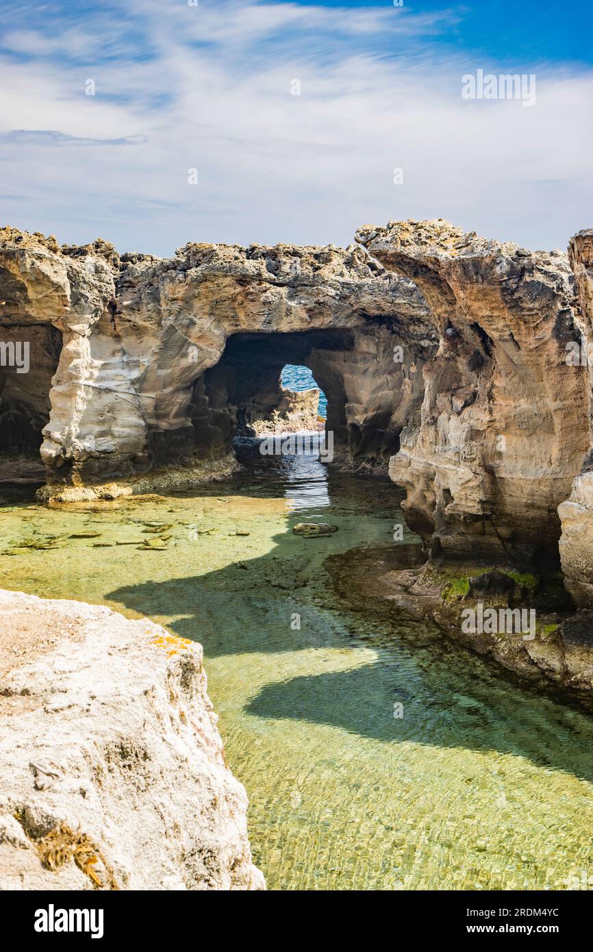 The amazing natural pools of Marina Serra, in Puglia, Salento, Tricase ...