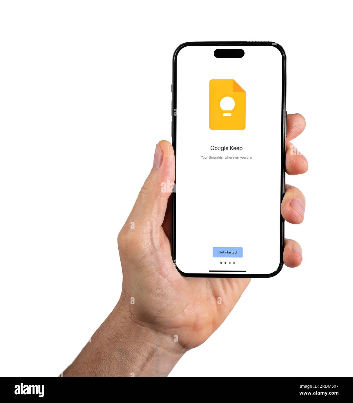 Berlin, Germany July 15 2023 Google keep app, mobile notes on phone ...