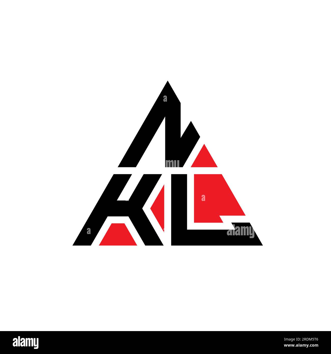 NKL triangle letter logo design with triangle shape. NKL triangle logo ...