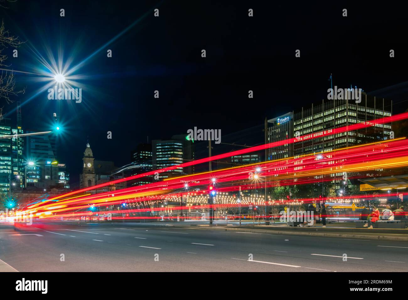 Adelaide, Australia - September 10, 2019: Victoria Square with Telstra ...