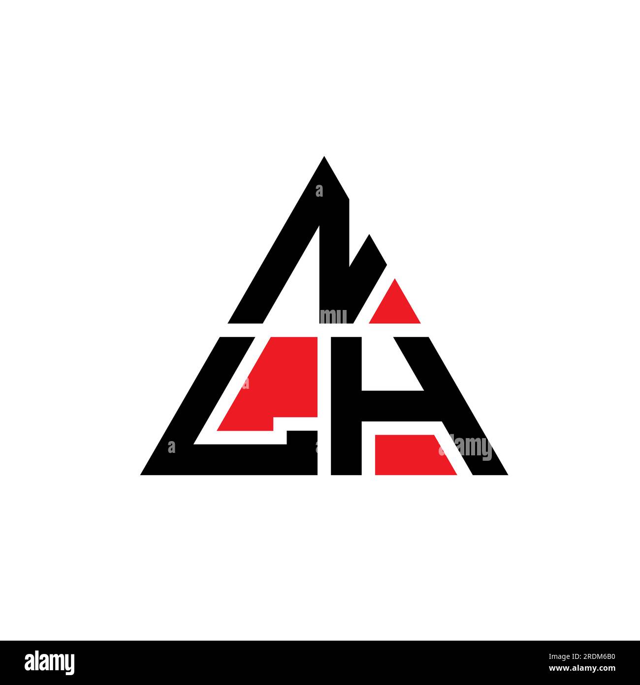 NLH triangle letter logo design with triangle shape. NLH triangle logo ...