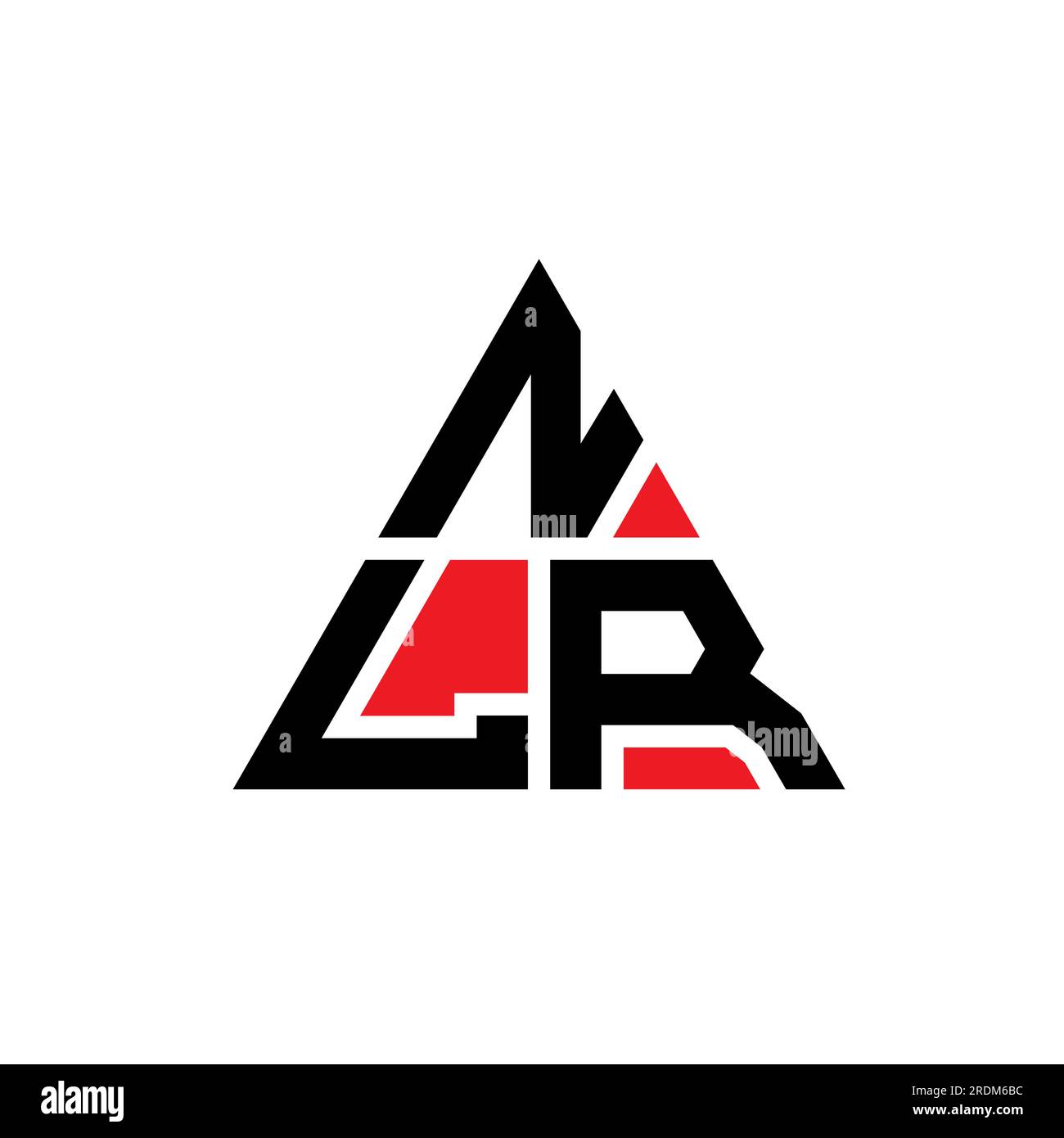 NLR triangle letter logo design with triangle shape. NLR triangle logo ...