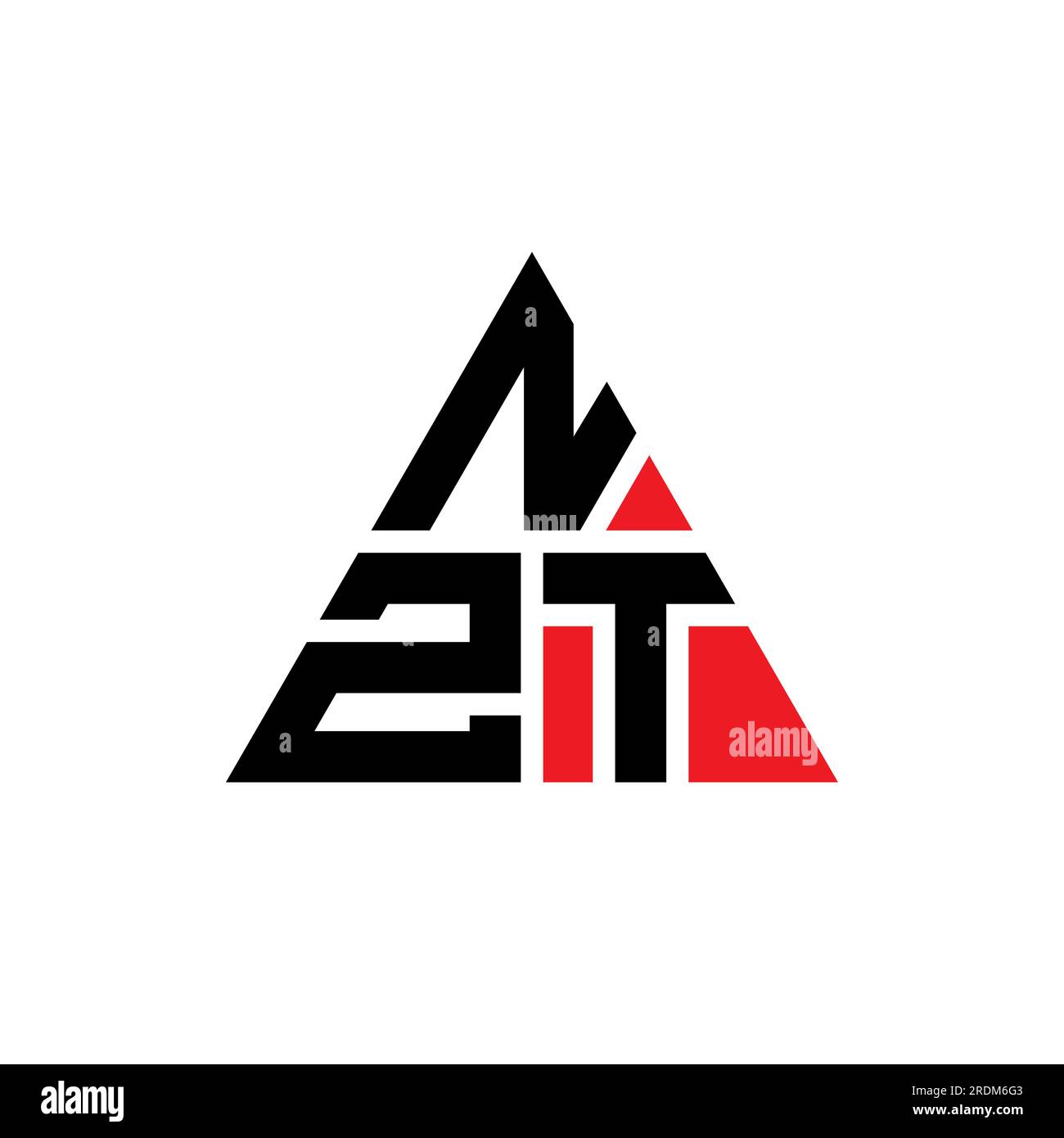 NZT triangle letter logo design with triangle shape. NZT triangle logo ...