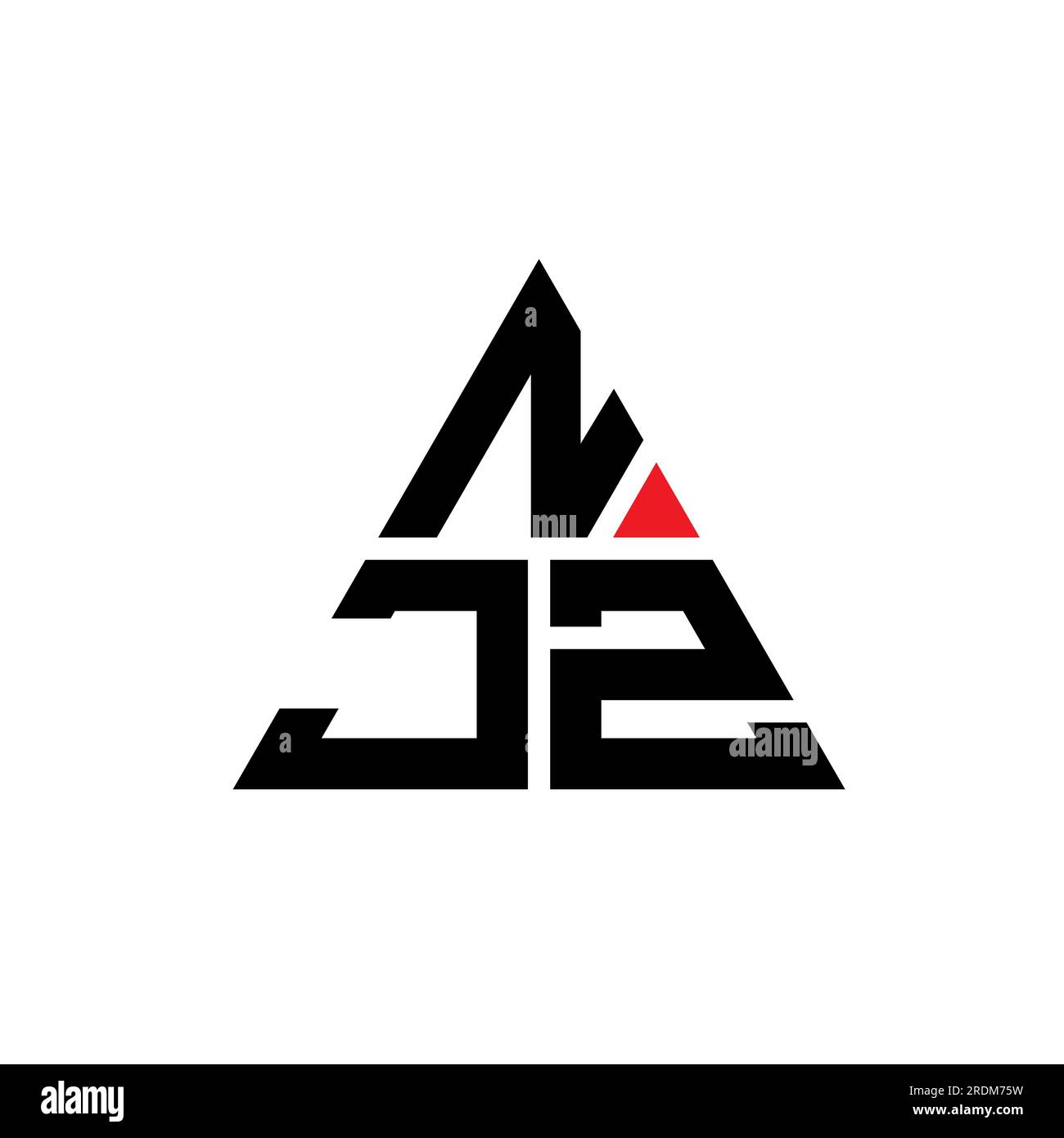 NJZ triangle letter logo design with triangle shape. NJZ triangle logo ...