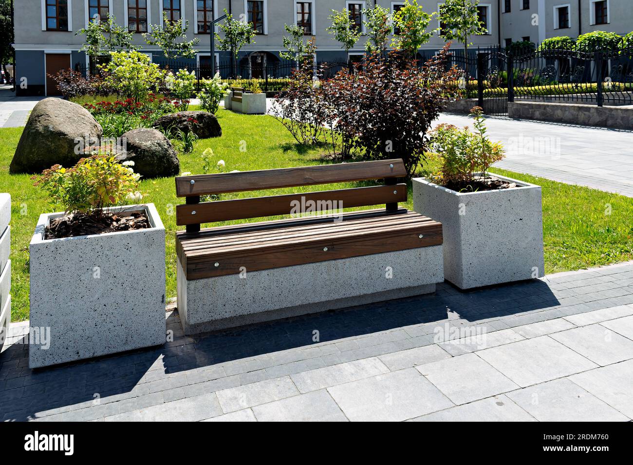 stone bench near the temple Stock Photo - Alamy