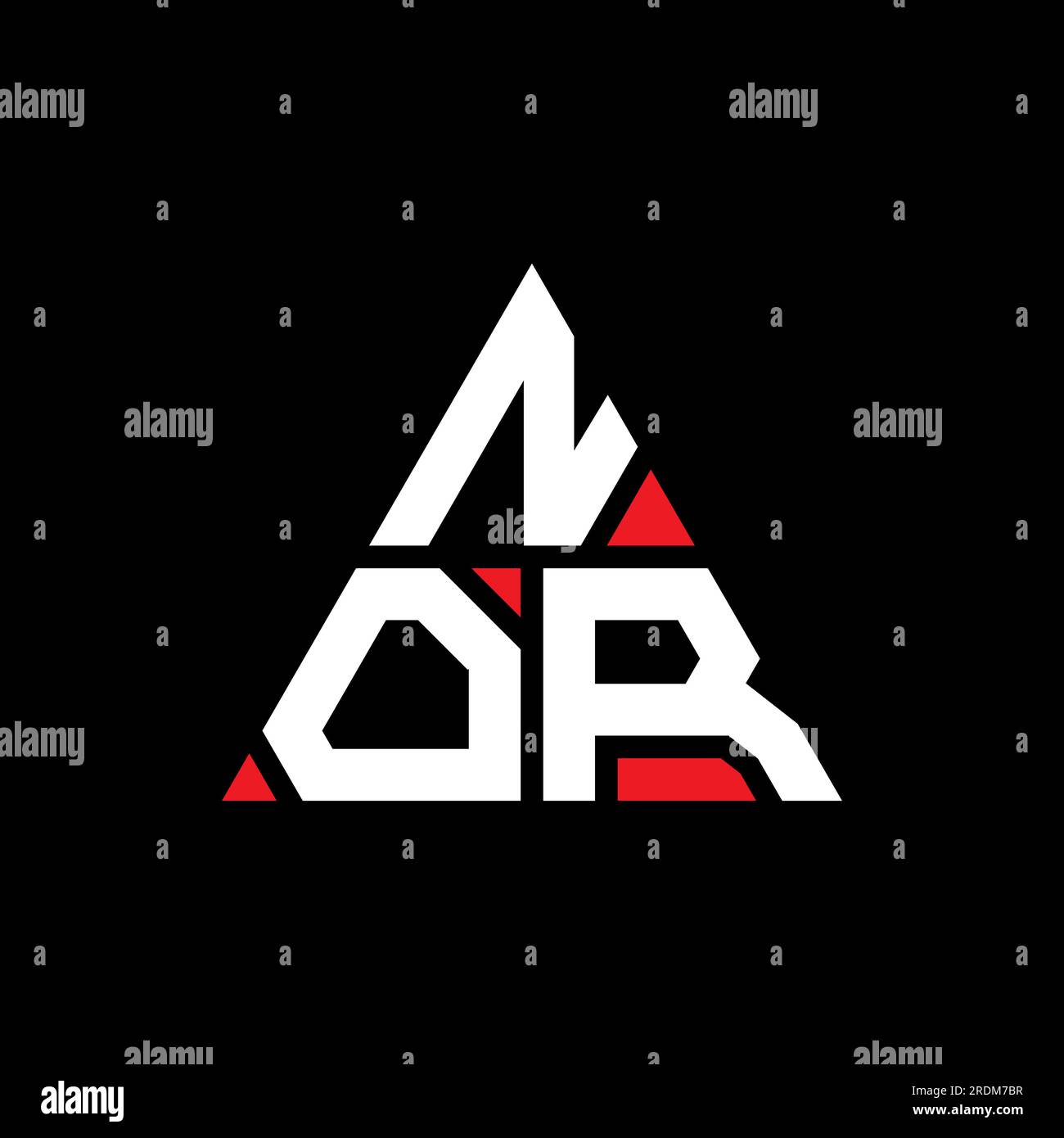 Nor technology logo Stock Vector Images - Alamy