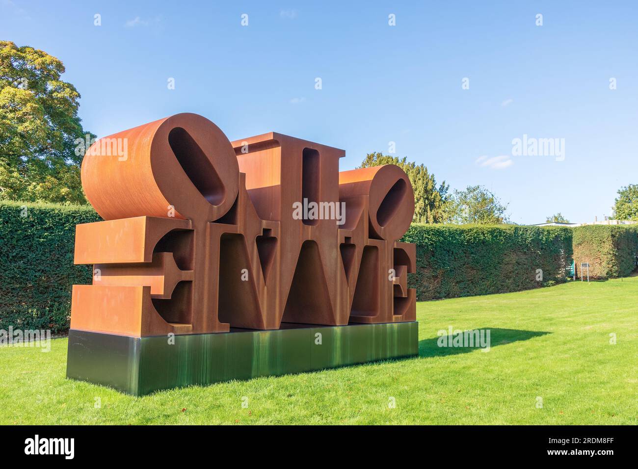 LOVE WALL, 1966-2006 sculpture by American artist Robert Indiana, as ...