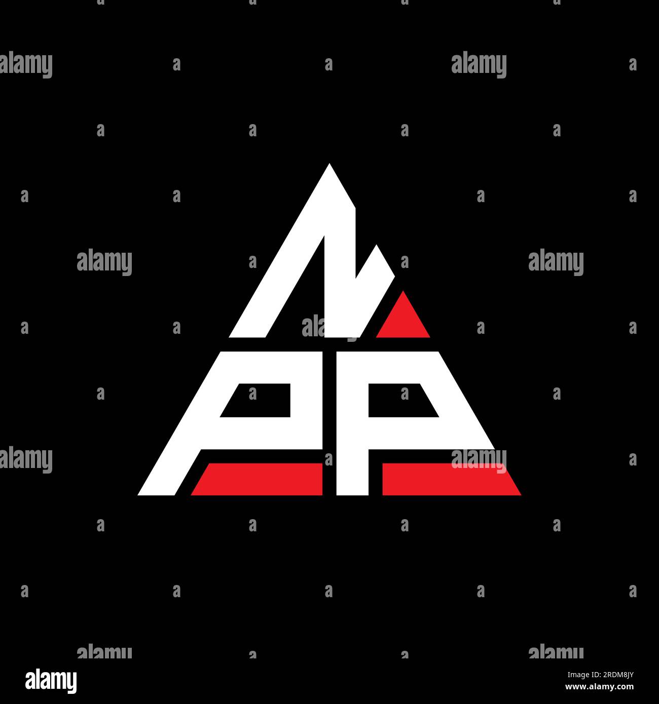 NPP triangle letter logo design with triangle shape. NPP triangle logo ...