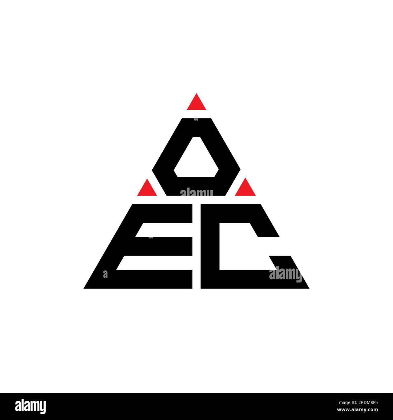 OEC triangle letter logo design with triangle shape. OEC triangle logo design monogram. OEC ...