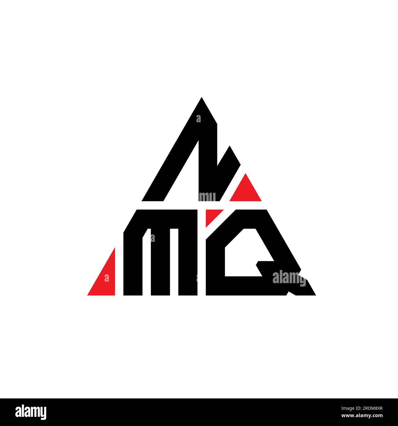 NMQ triangle letter logo design with triangle shape. NMQ triangle logo ...