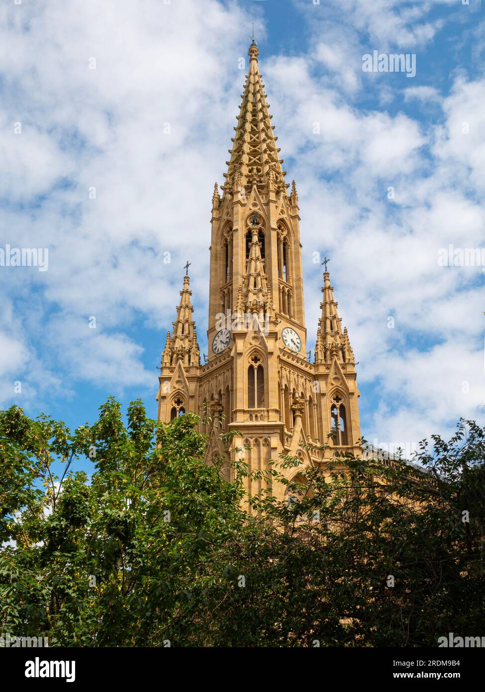 Impressive tower of Church of San Ignacio de Loyola Buen Pastor ...