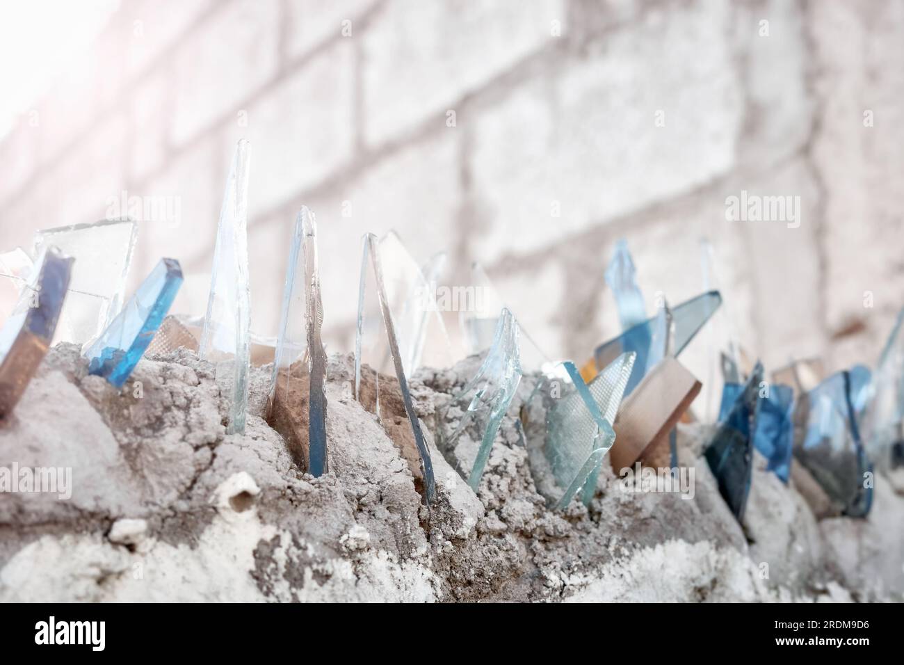Broken glass wall security hi-res stock photography and images - Alamy