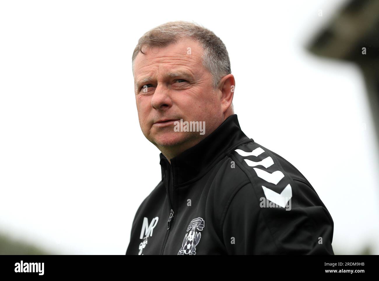 Coventry City manager Mark Robins before the pre-season friendly match ...