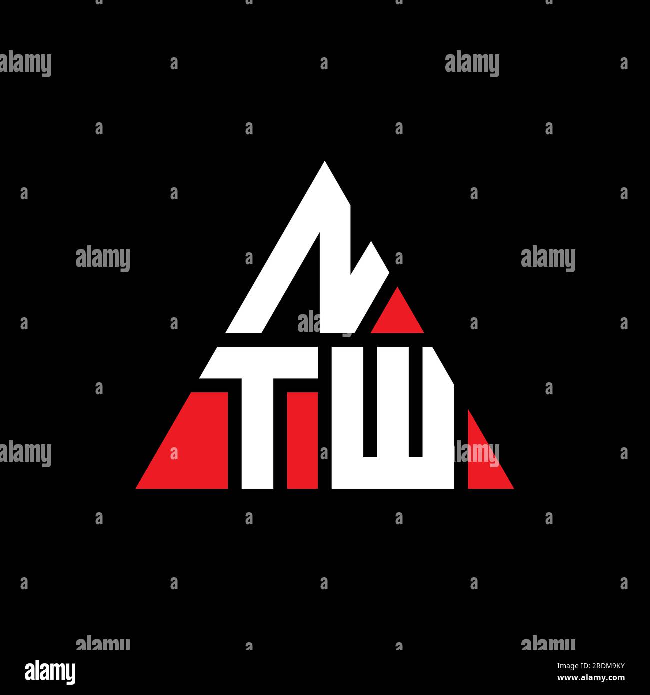 NTW triangle letter logo design with triangle shape. NTW triangle logo ...
