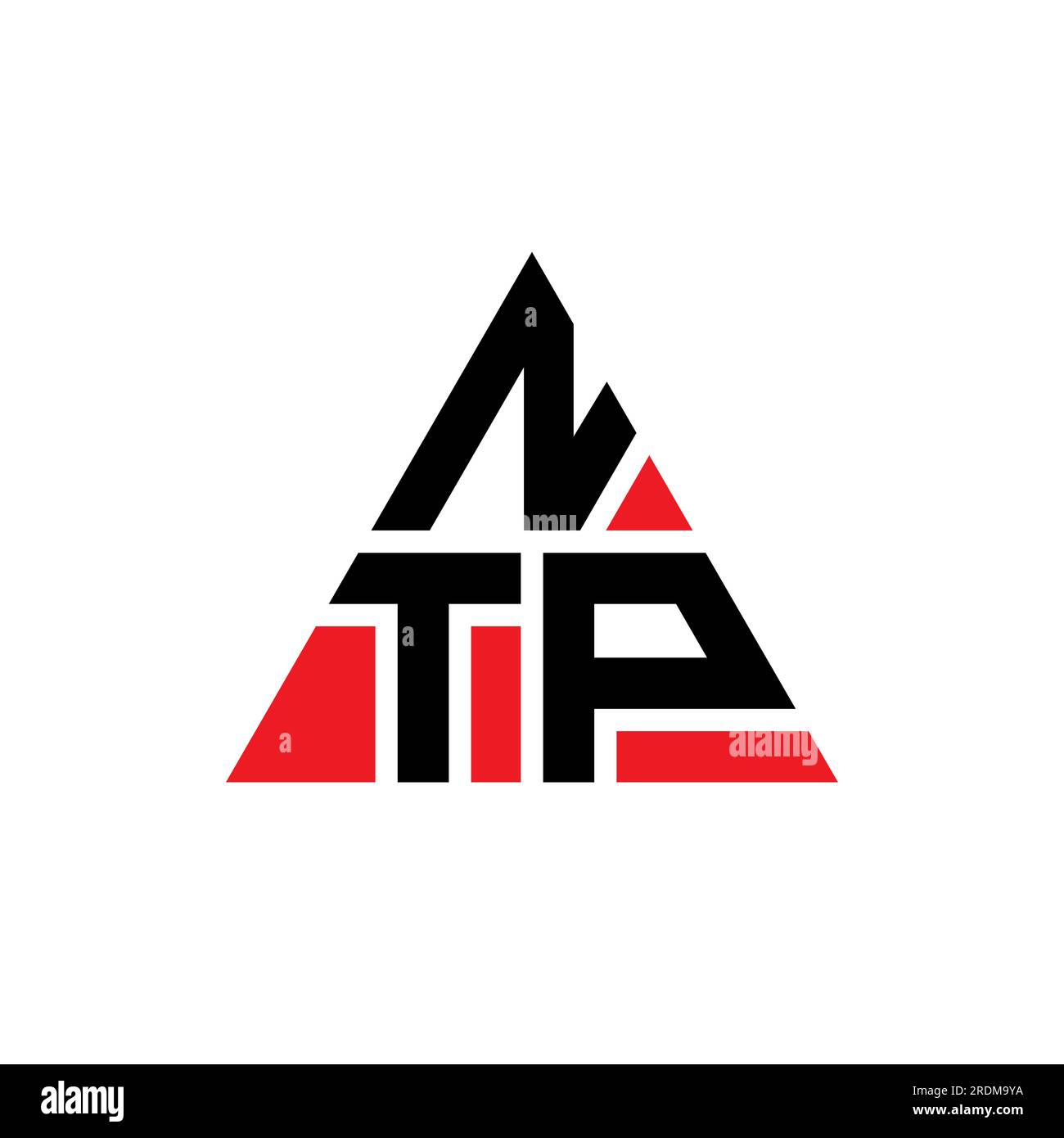 NTP triangle letter logo design with triangle shape. NTP triangle logo ...