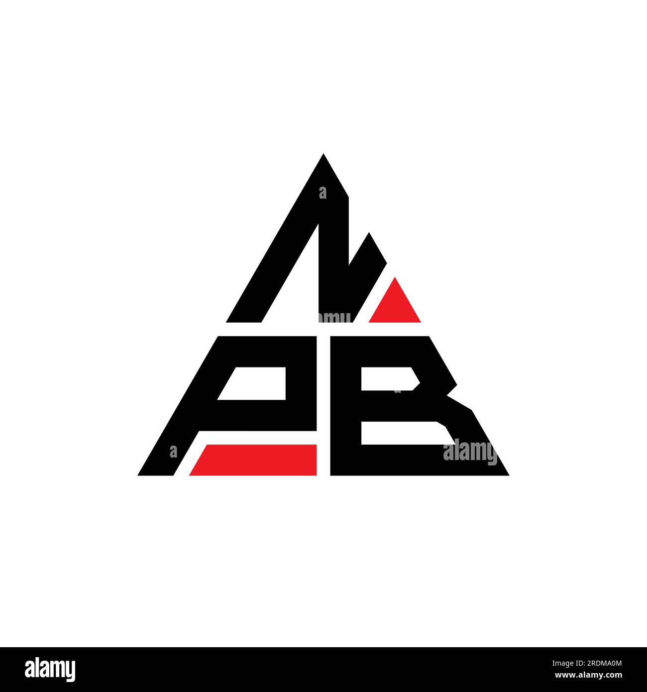 NPB triangle letter logo design with triangle shape. NPB triangle logo ...