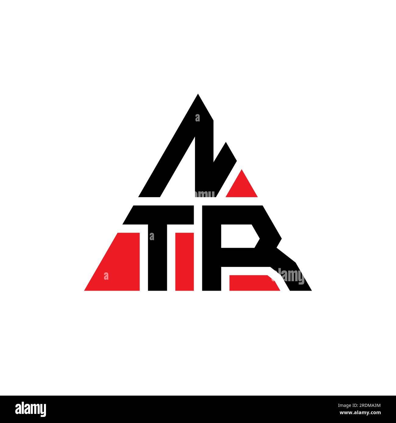 NTR triangle letter logo design with triangle shape. NTR triangle logo ...
