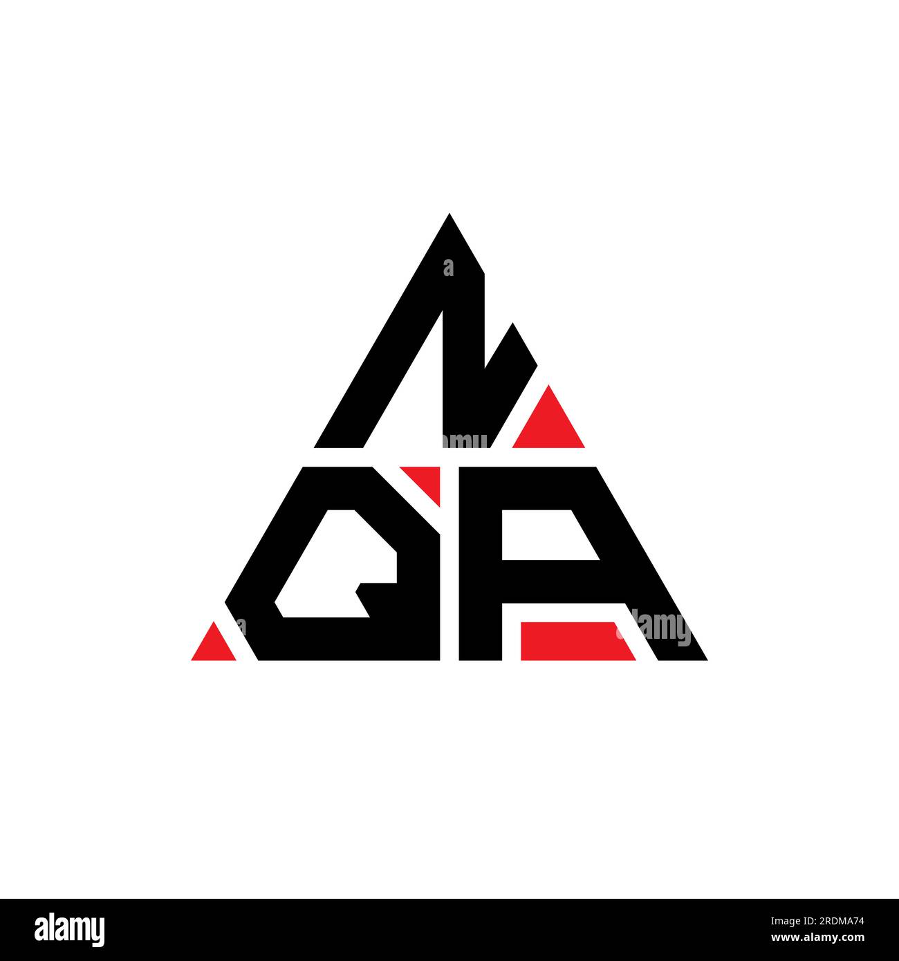 Nqa Triangle Letter Logo Design With Triangle Shape Nqa Triangle Logo