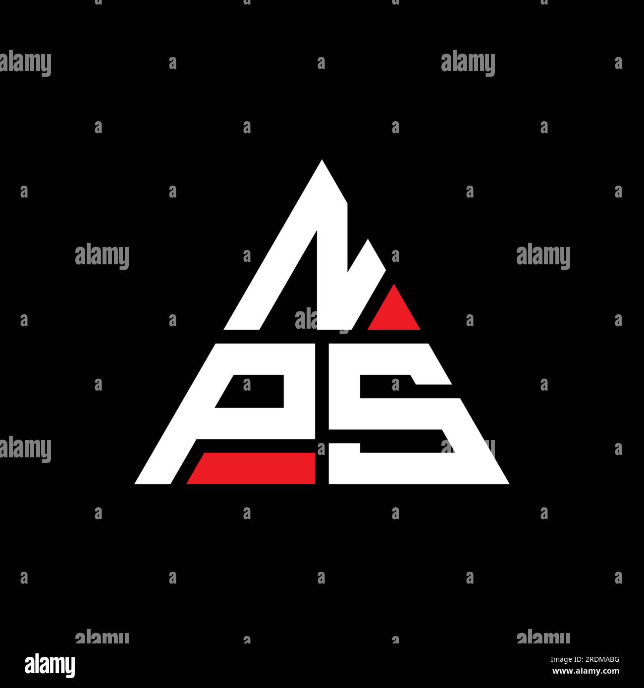 NPS triangle letter logo design with triangle shape. NPS triangle logo ...