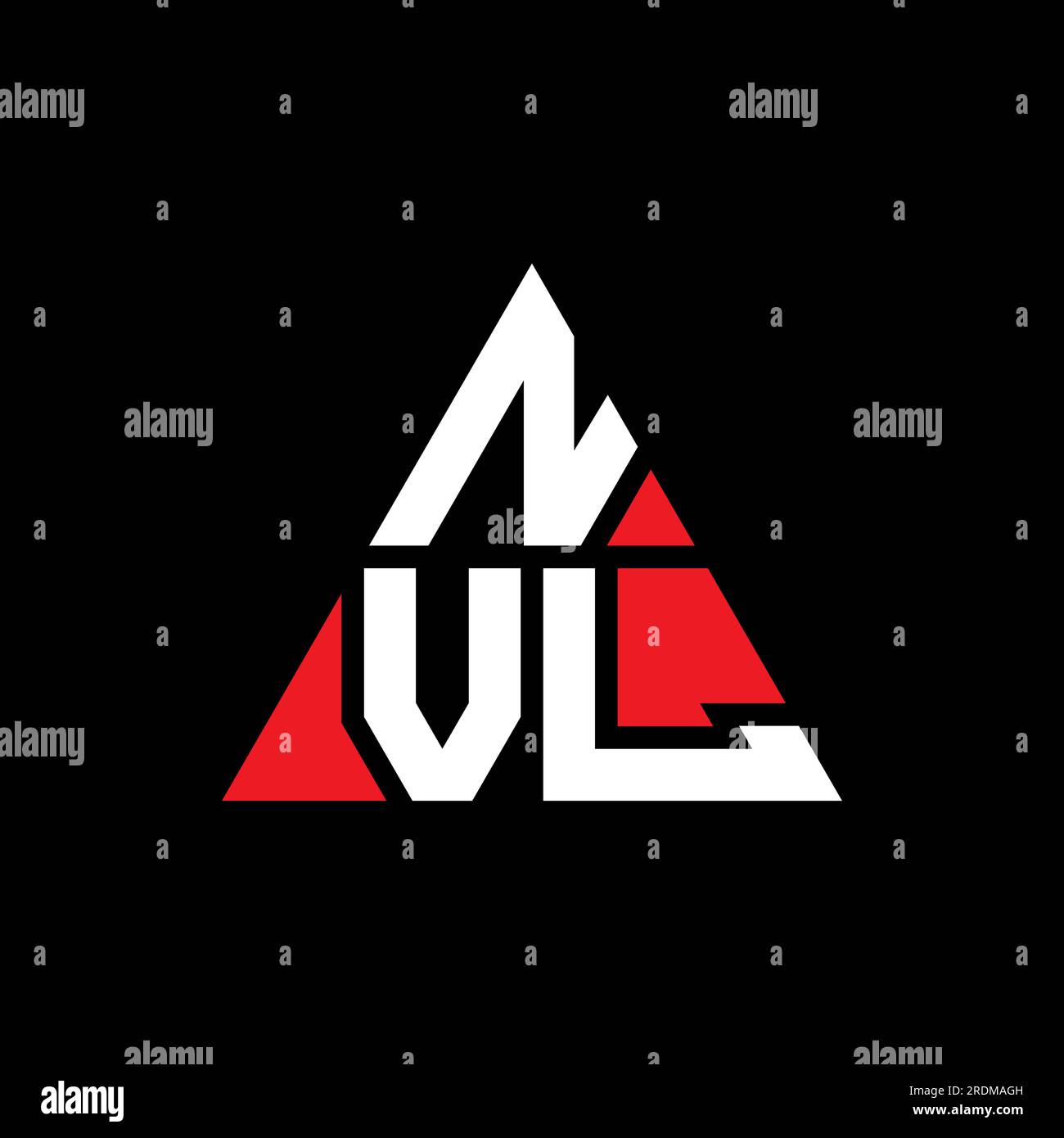 NVL triangle letter logo design with triangle shape. NVL triangle logo ...