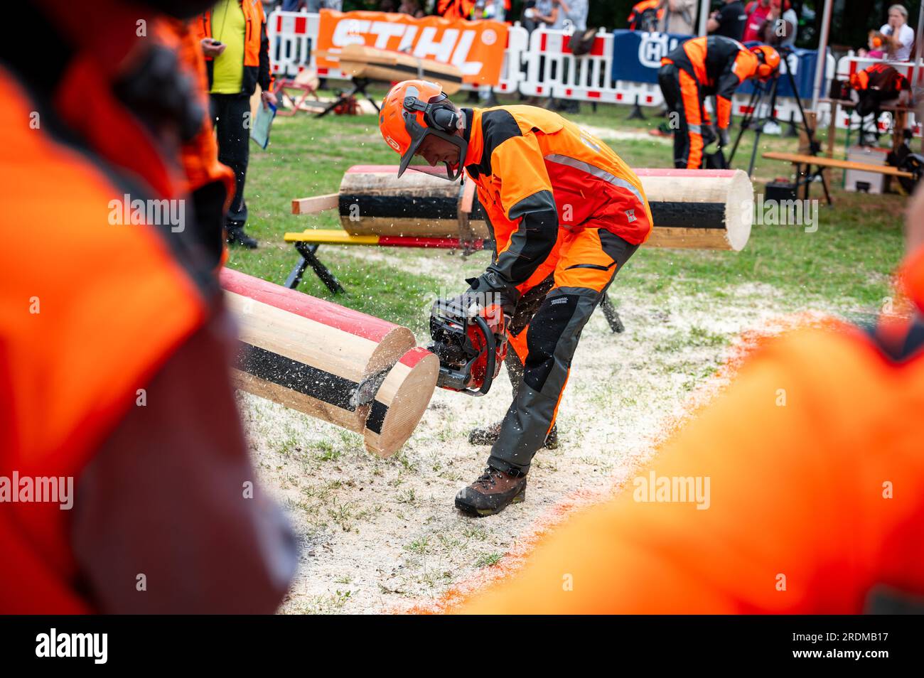 Daldorf, Germany. 22nd July, 2023. A participant of the competition ...