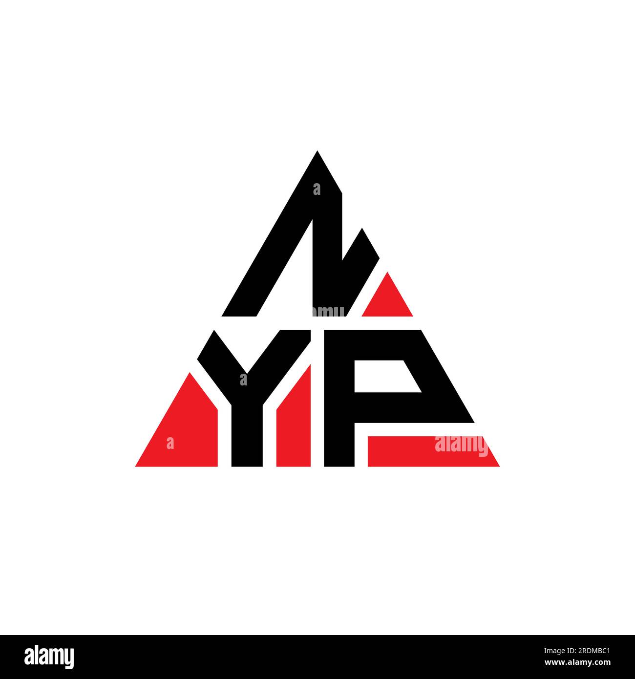 NYP triangle letter logo design with triangle shape. NYP triangle logo ...