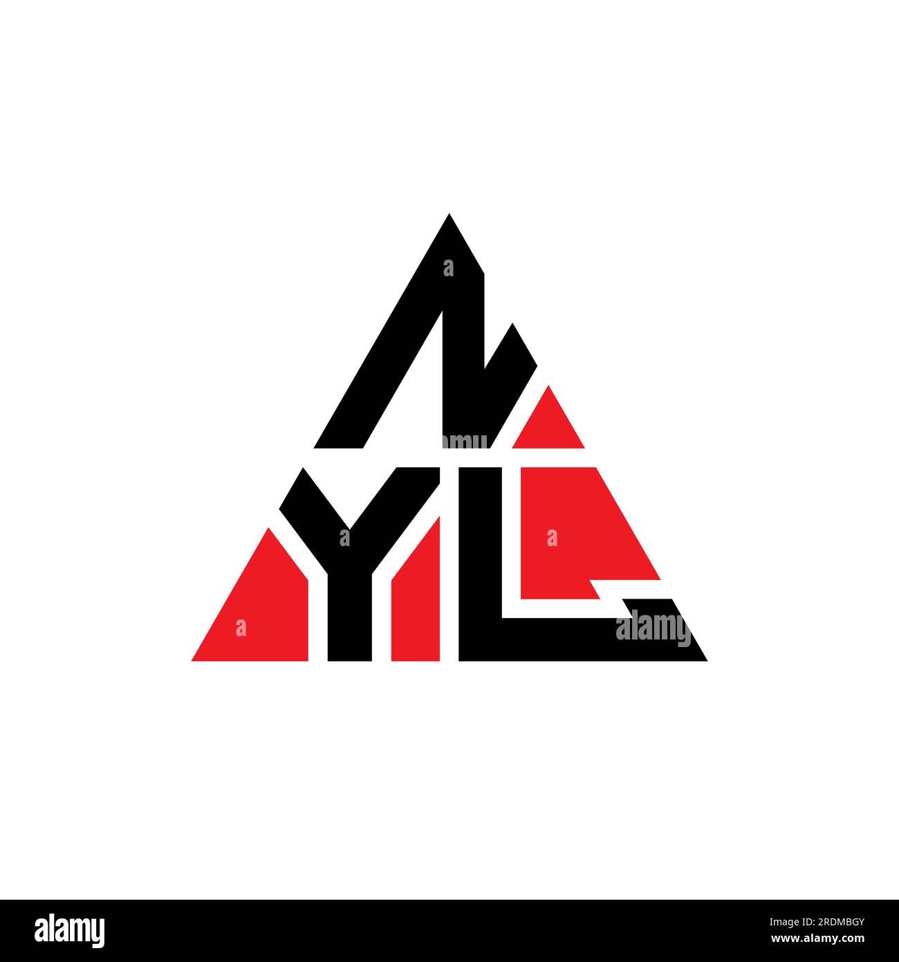 NYL triangle letter logo design with triangle shape. NYL triangle logo ...