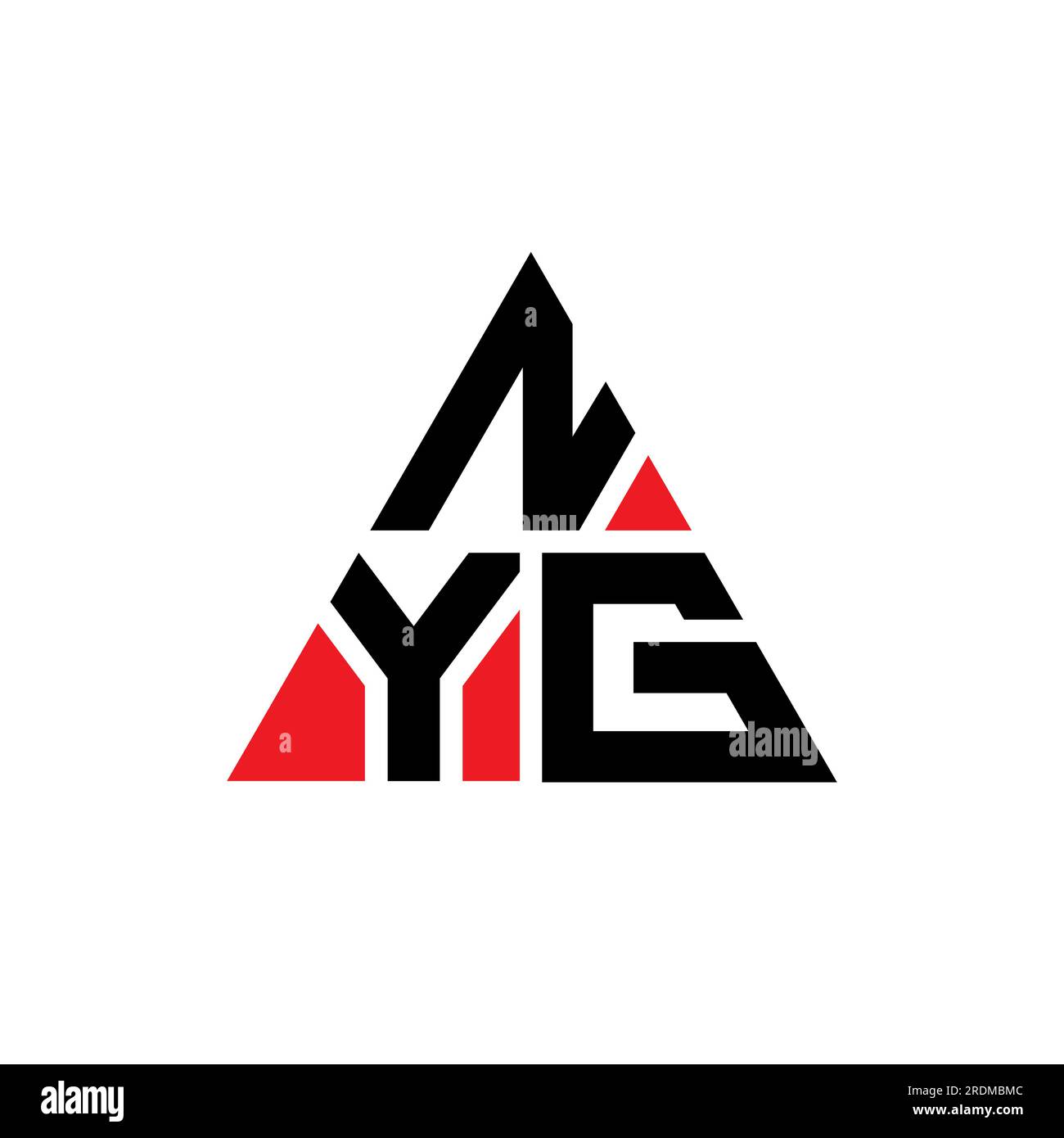 NYG triangle letter logo design with triangle shape. NYG triangle logo ...