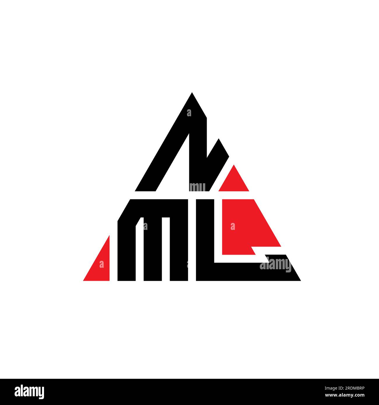 NML triangle letter logo design with triangle shape. NML triangle logo ...
