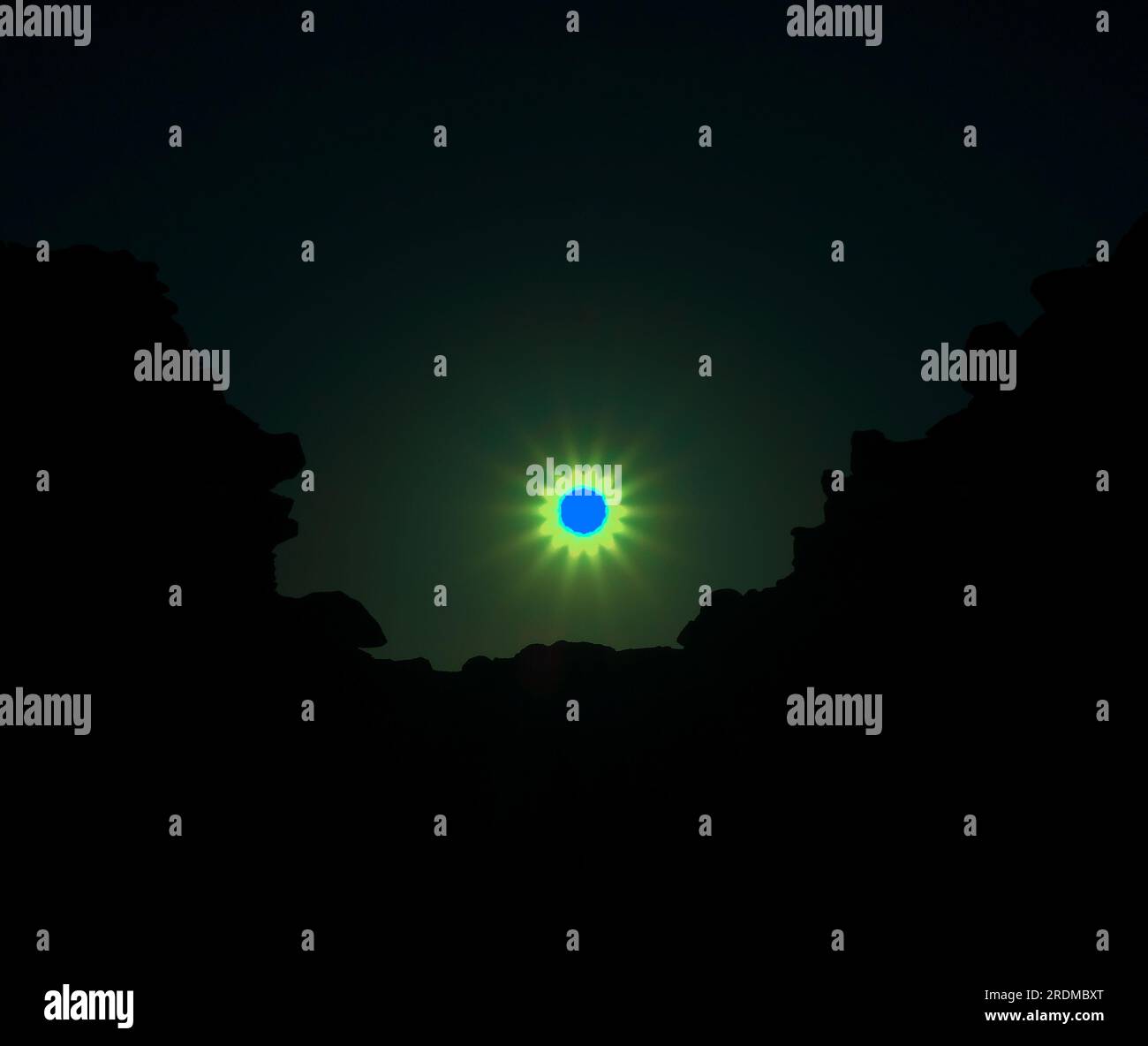 Total eclipse of the sun, a rare astronomy event Stock Photo - Alamy