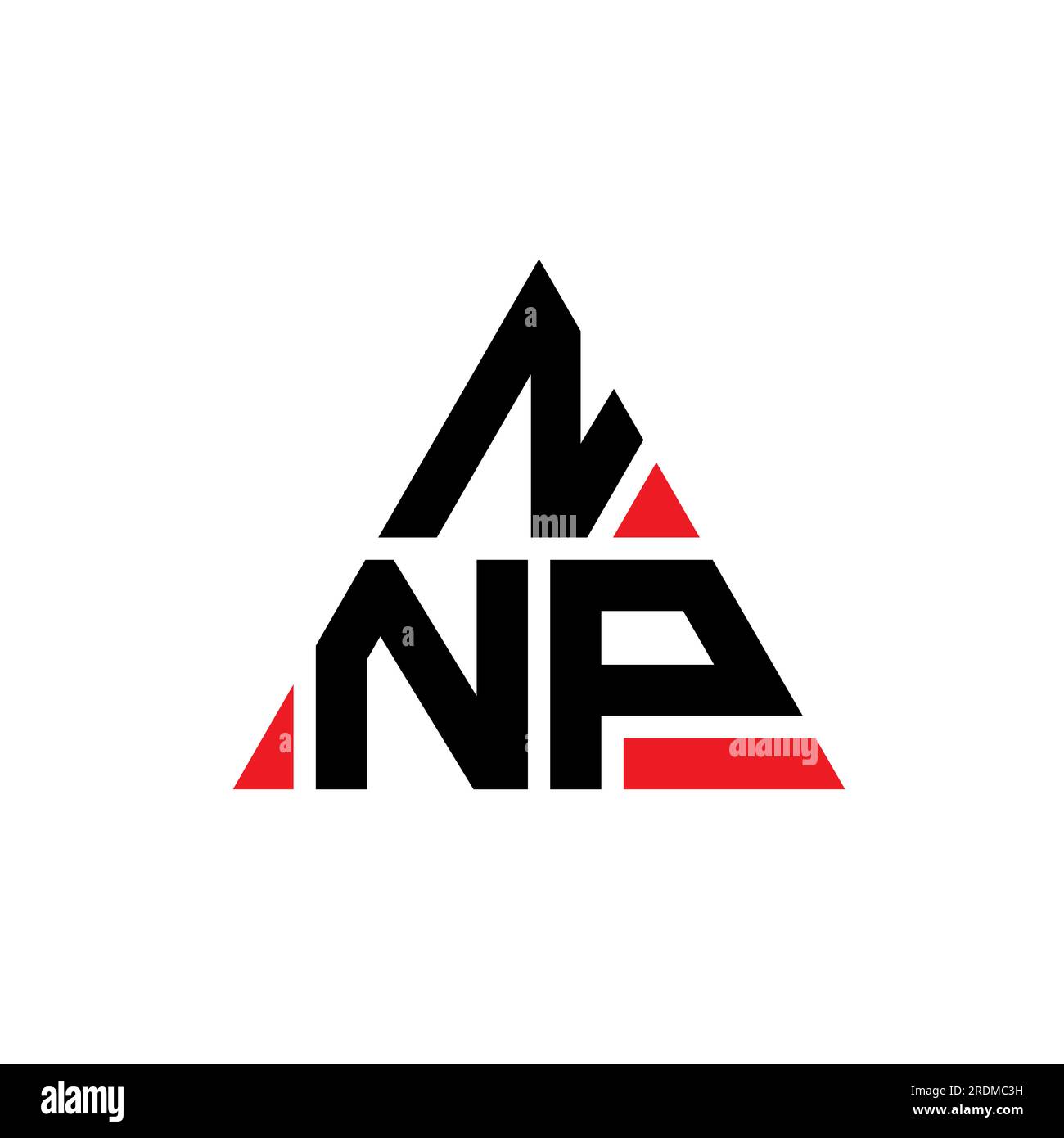 NNP triangle letter logo design with triangle shape. NNP triangle logo ...