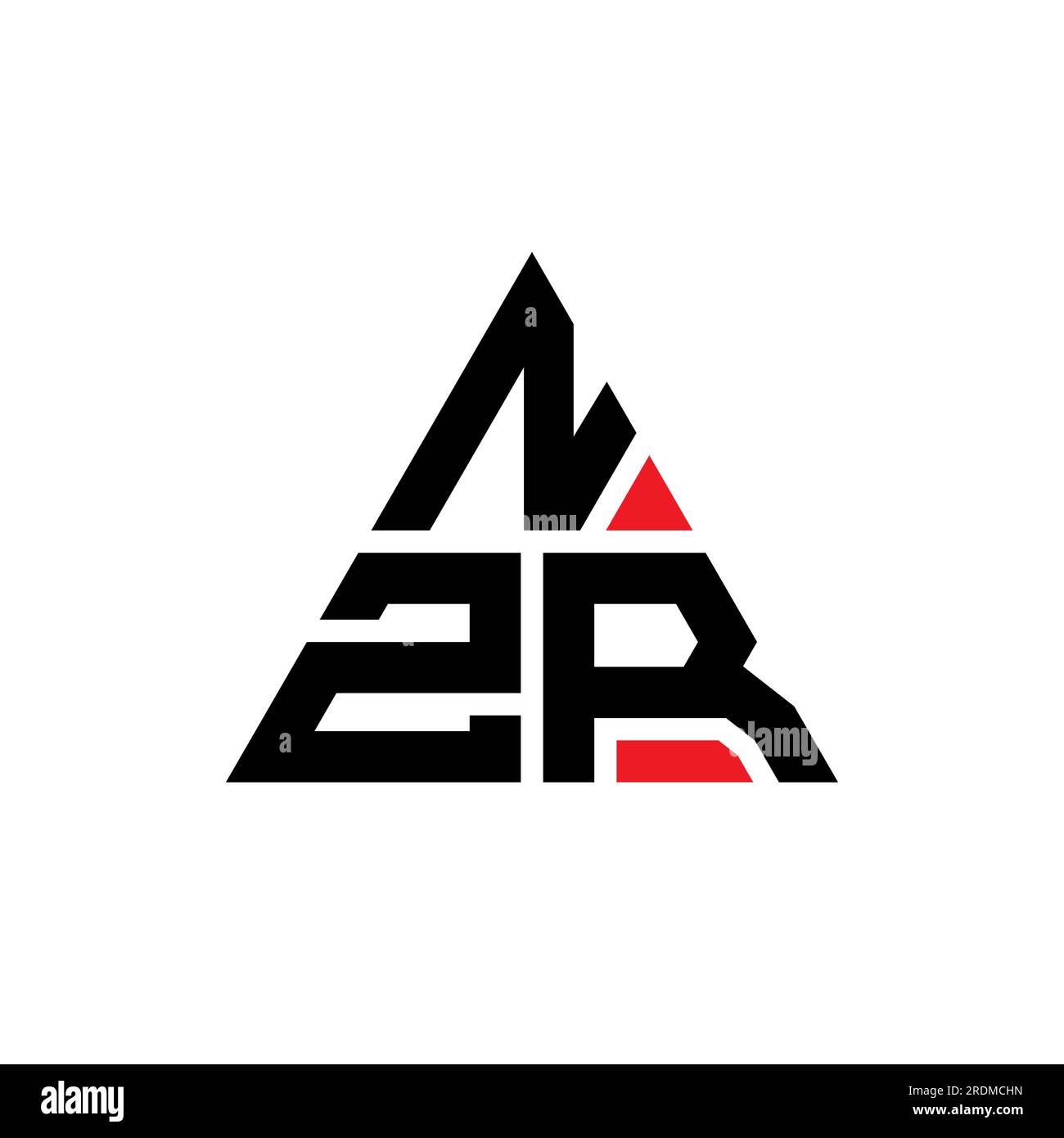 NZR triangle letter logo design with triangle shape. NZR triangle logo ...