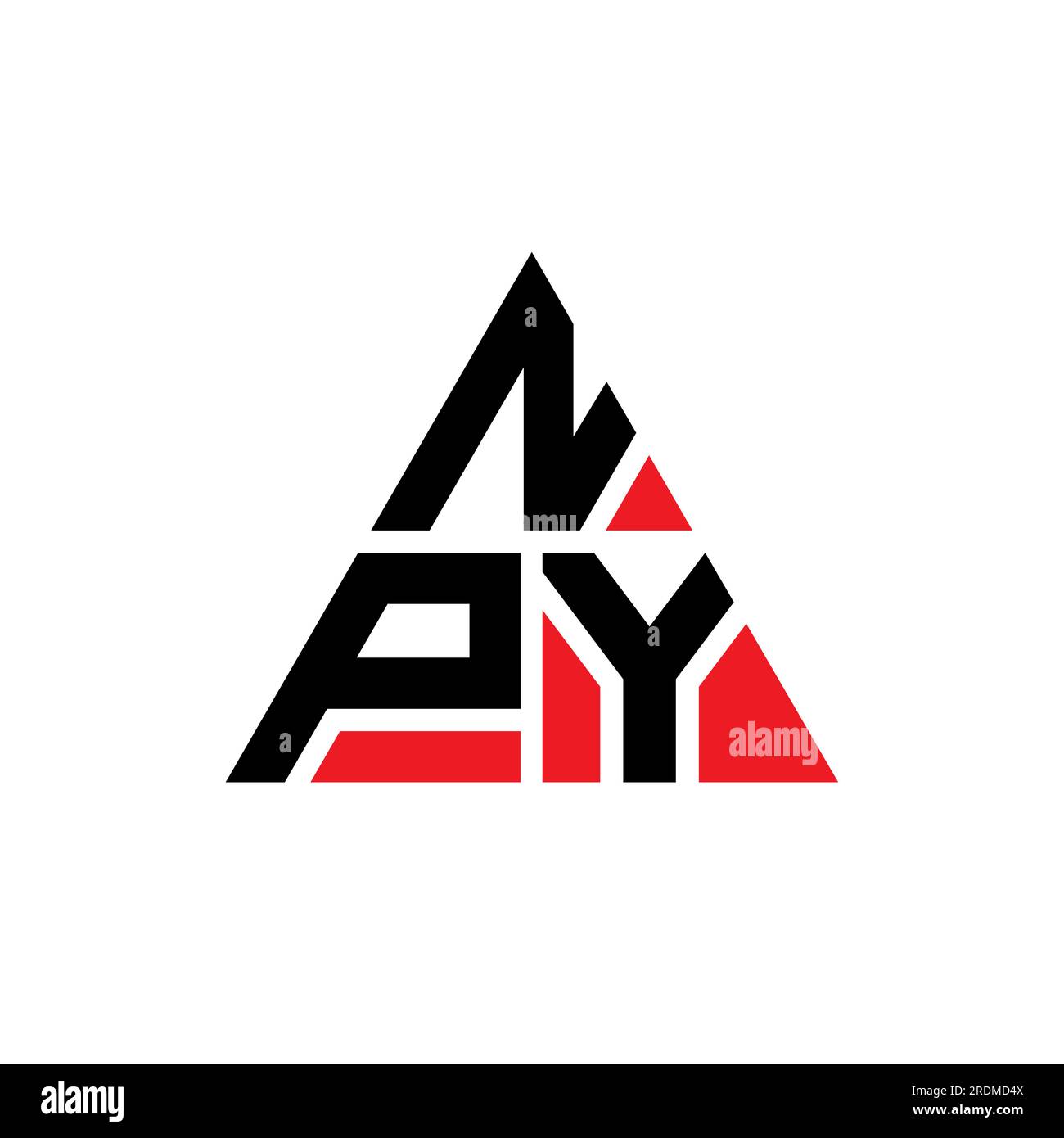 NPY triangle letter logo design with triangle shape. NPY triangle logo design monogram. NPY ...
