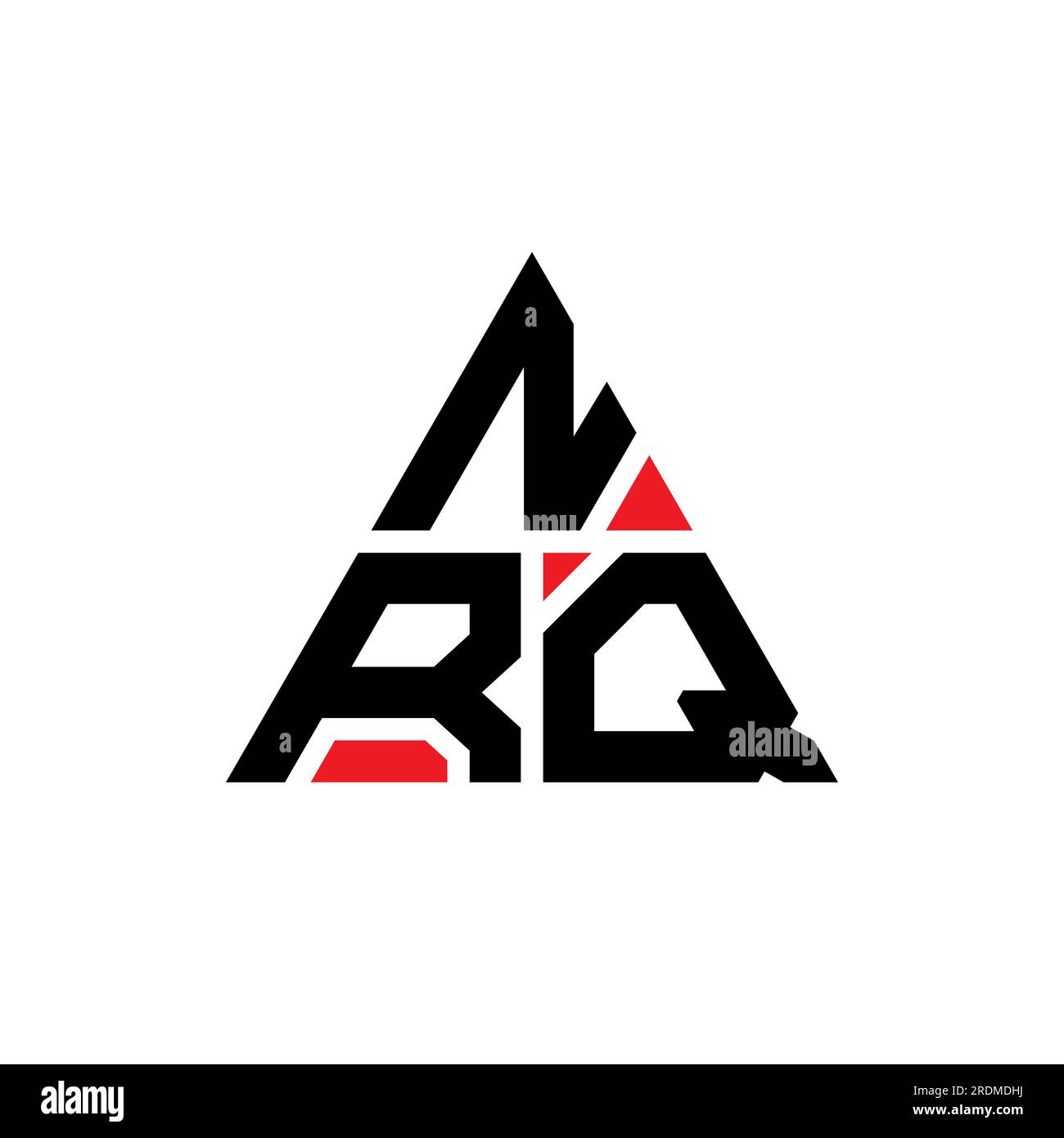 NRQ triangle letter logo design with triangle shape. NRQ triangle logo ...