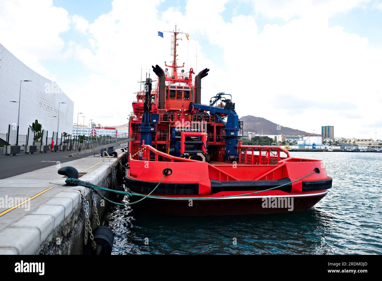 An ocean tug vessel belonging to a marine search and rescue (SAR ...