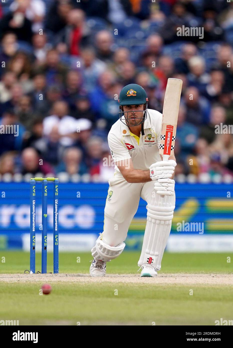 Australia's Mitchell Marsh bats on day four of the fourth LV= Insurance ...