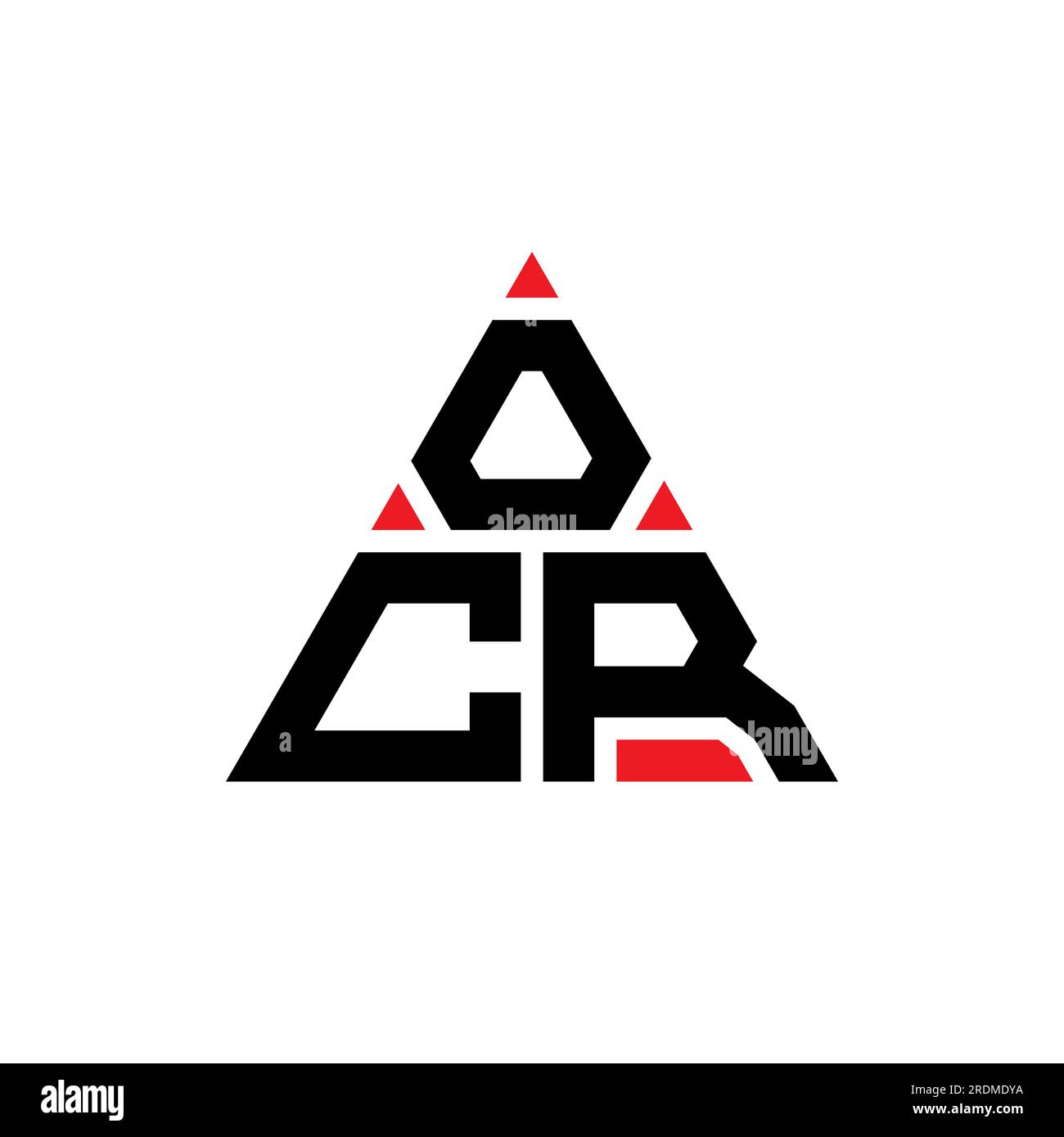 Ocr Triangle Letter Logo Design With Triangle Shape Ocr Triangle Logo Design Monogram Ocr