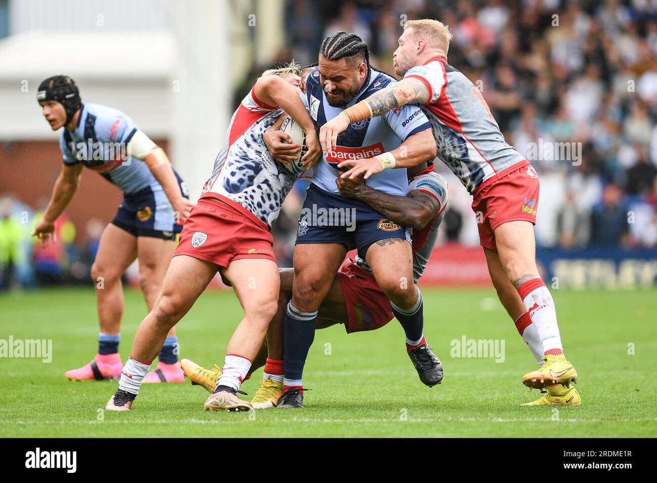 Warrington, England - 22nd July 2023 - Konrad Hurrell of St Helens ...