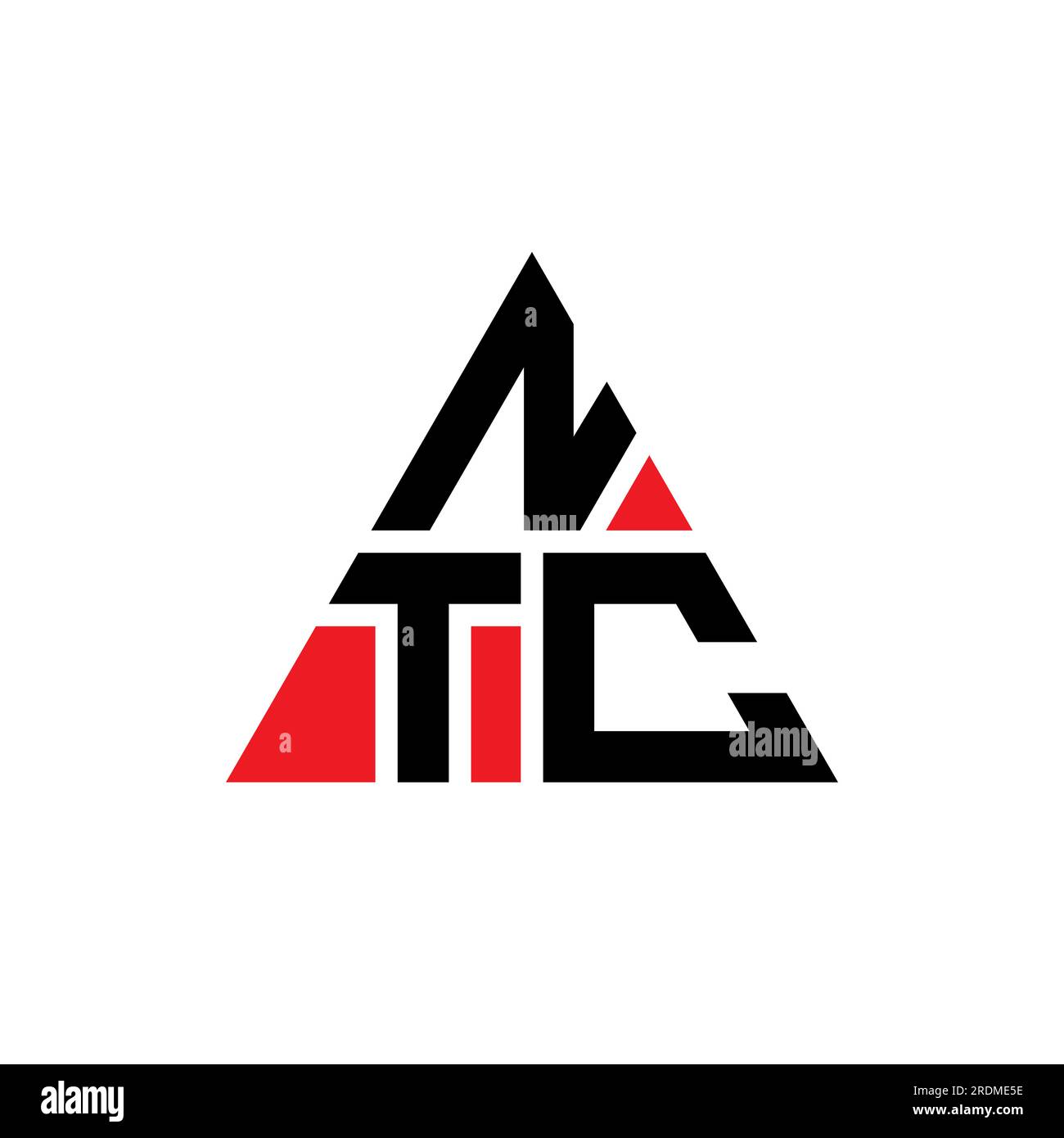 NTC triangle letter logo design with triangle shape. NTC triangle logo ...