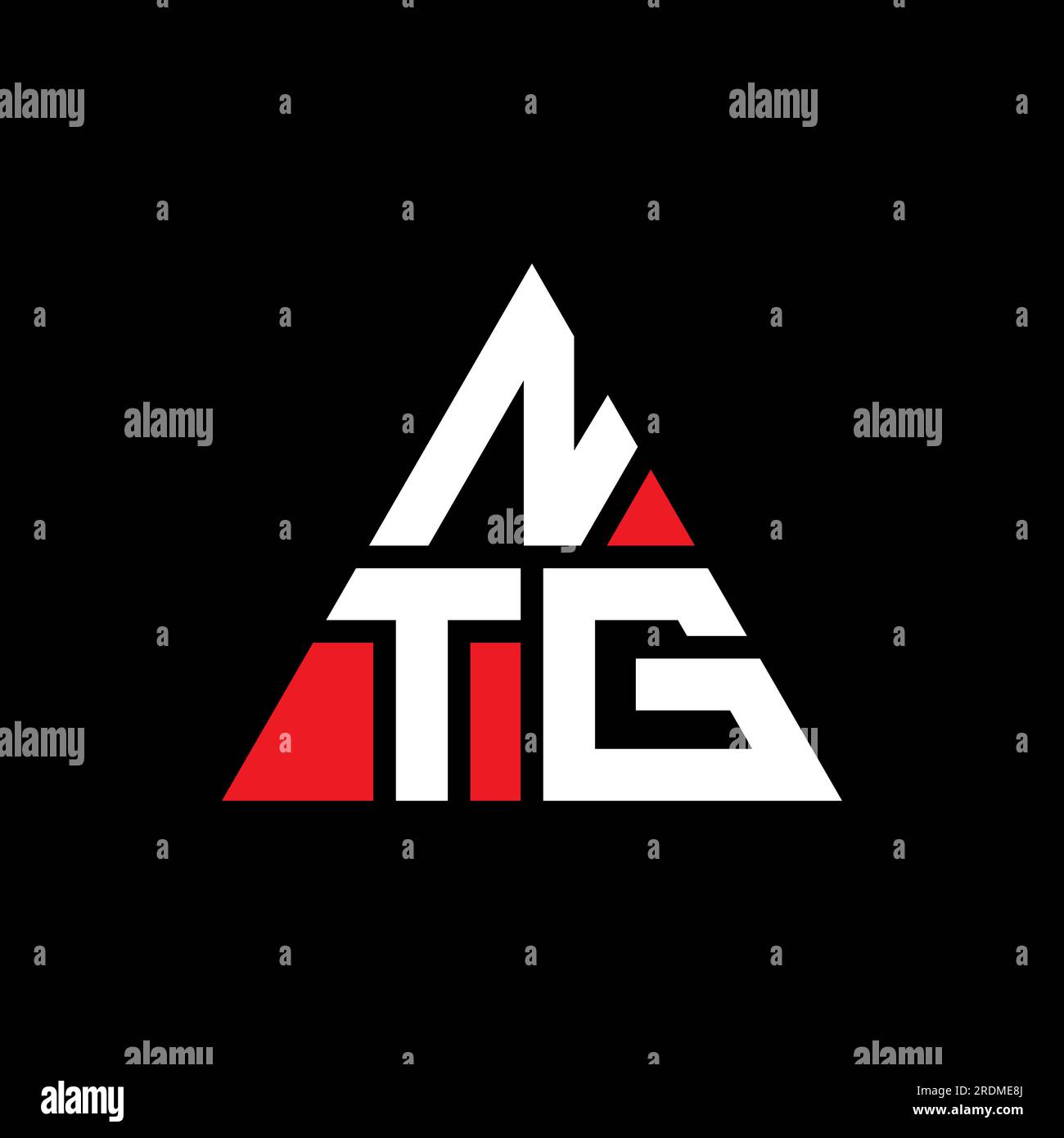 NTG triangle letter logo design with triangle shape. NTG triangle logo ...
